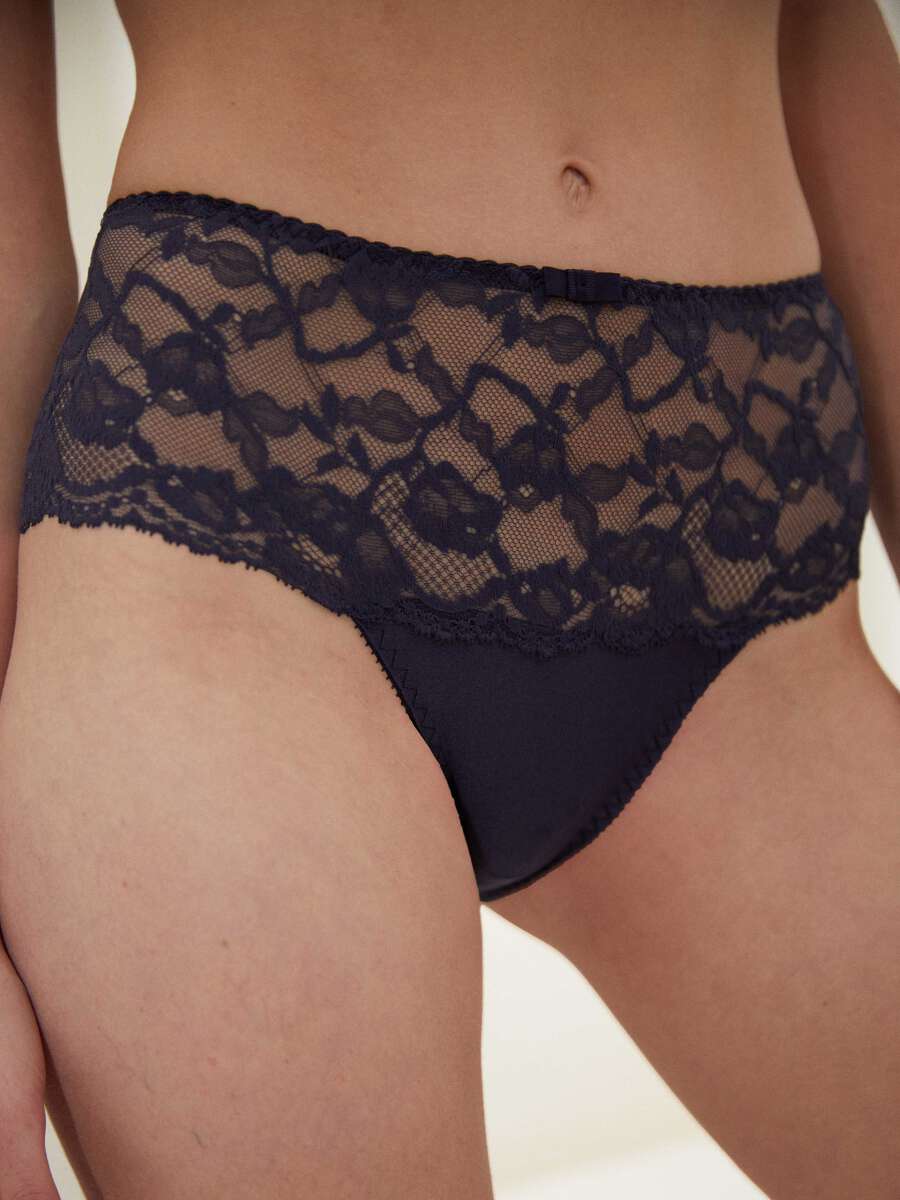 Culotte Haute - Sarah Bleu marine | Darjeeling